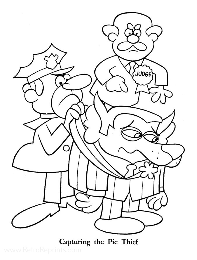 coloring book pages of underdog