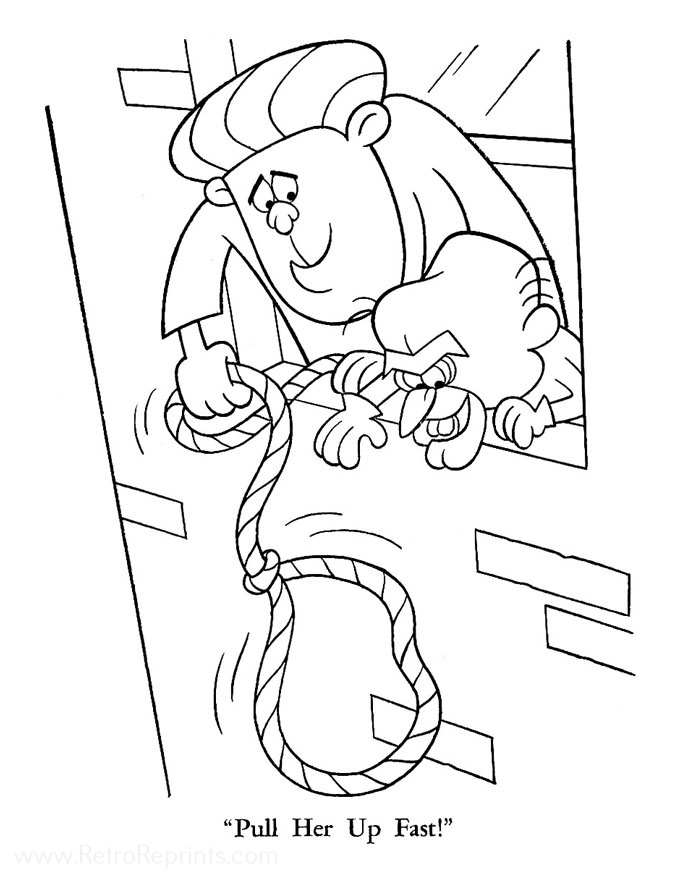 coloring book pages of underdog