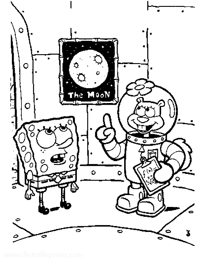 and spongebob coloring pages