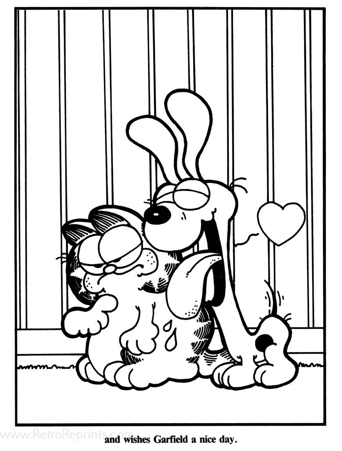 odie coloring pages