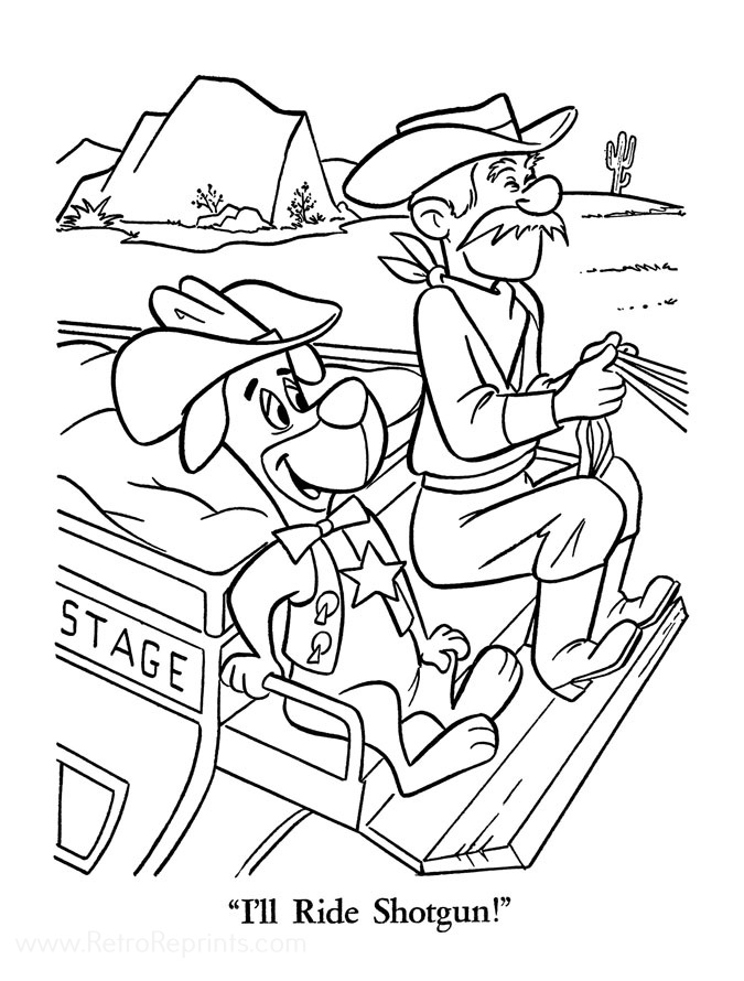 huckleberry coloring pages