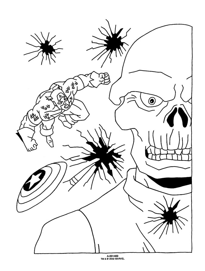 captin america coloring pages