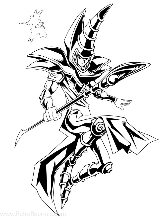 coloring pages yu gi oh