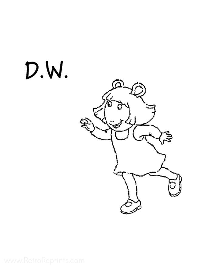 coloring pages of arthur