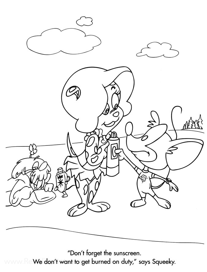 sunscreen coloring pages