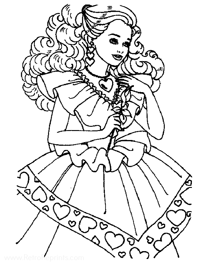 mermaid barbie coloring pages
