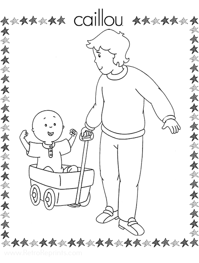 caillou coloring pages games