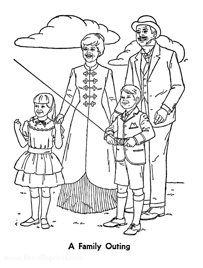 mary poppins coloring pages