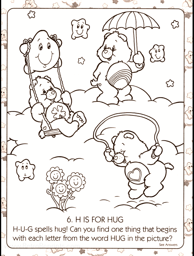 coloring pages book care