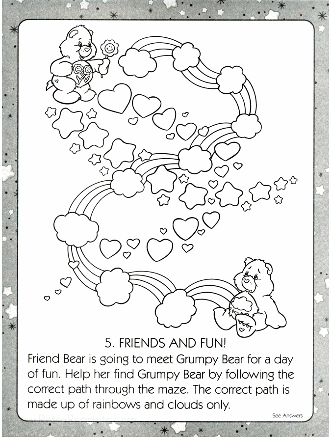 coloring pages book care