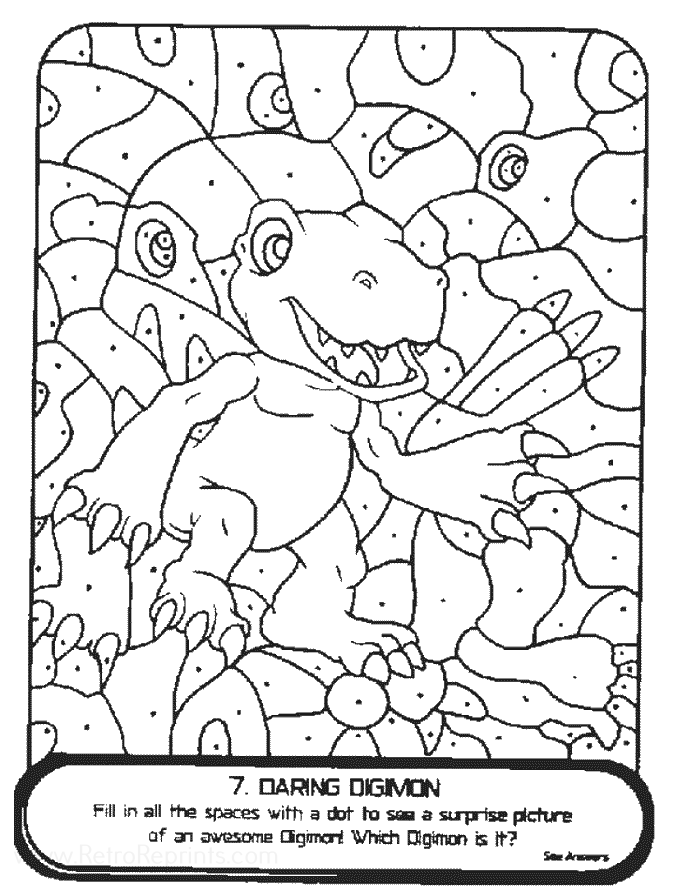 free digimon coloring pages