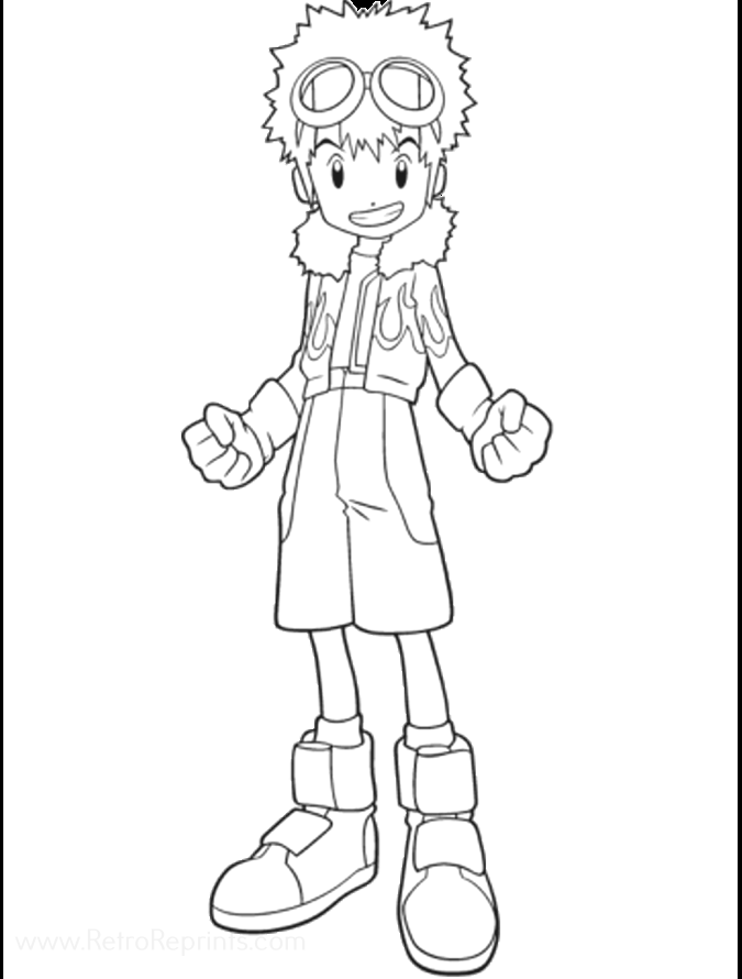 free digimon coloring pages