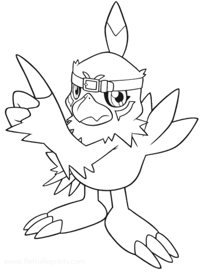 printable coloring pages digimon