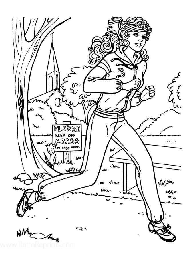fashion barbie coloring pages