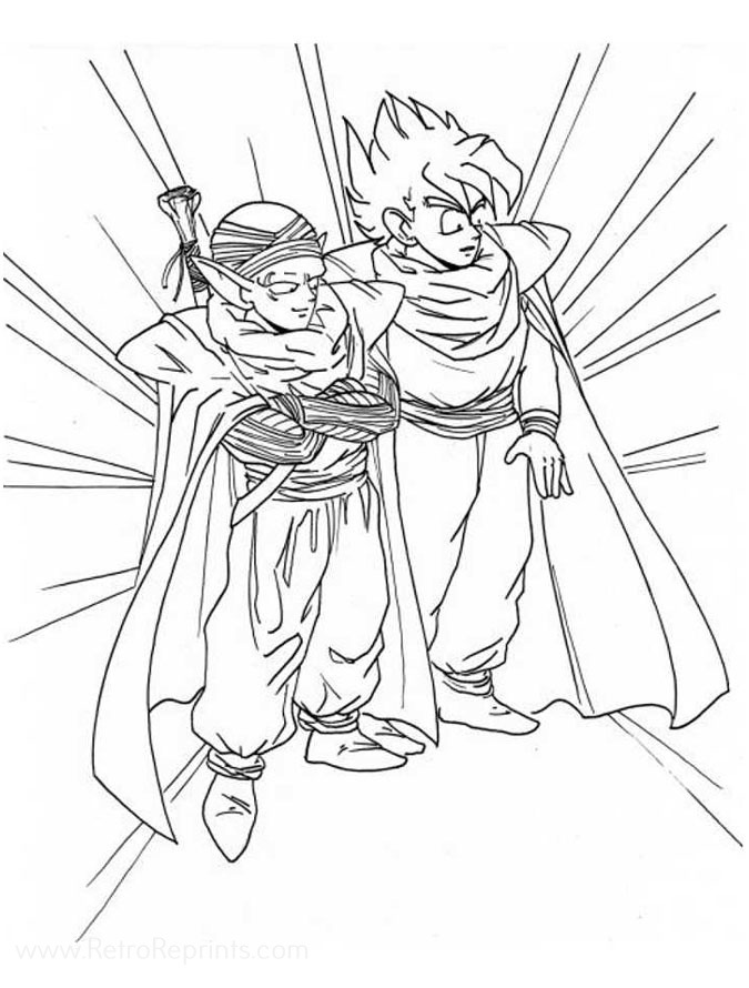 drogonball z coloring pages