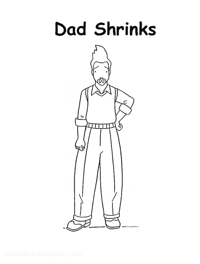 george shrinks coloring pages