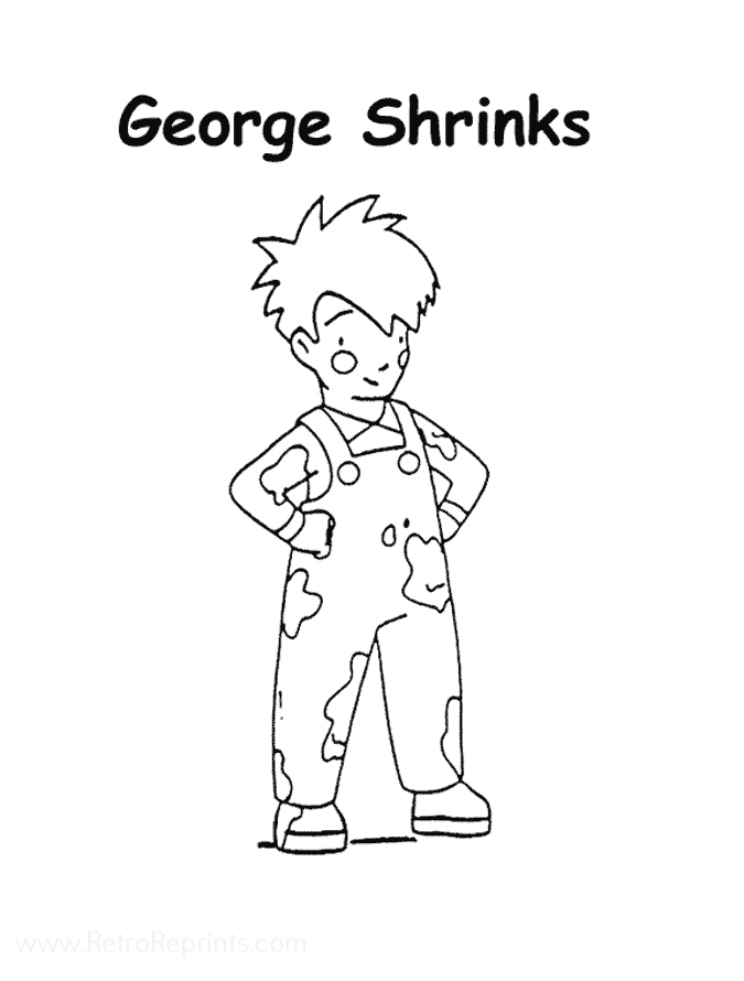 george shrinks coloring pages