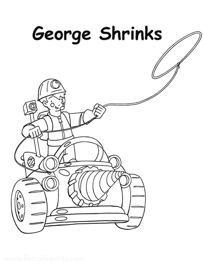 george shrinks coloring pages