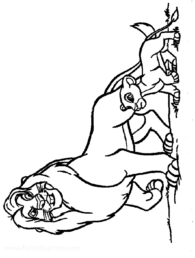 coloring pages for lion king