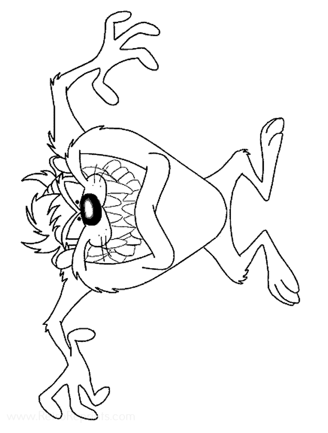 taz coloring pages