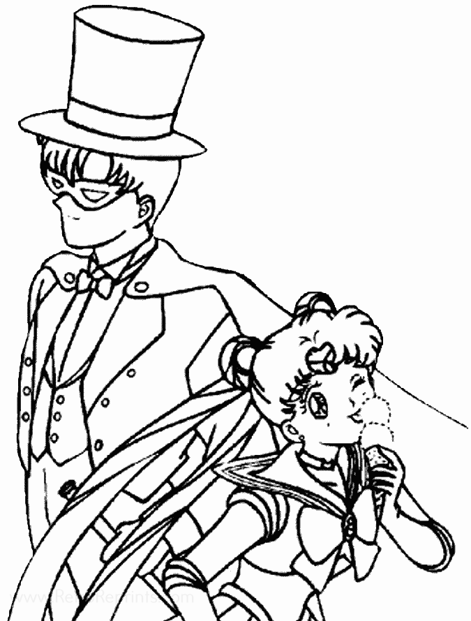 salor moon coloring pages