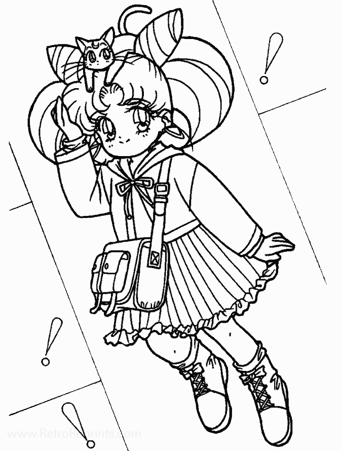 salor moon coloring pages