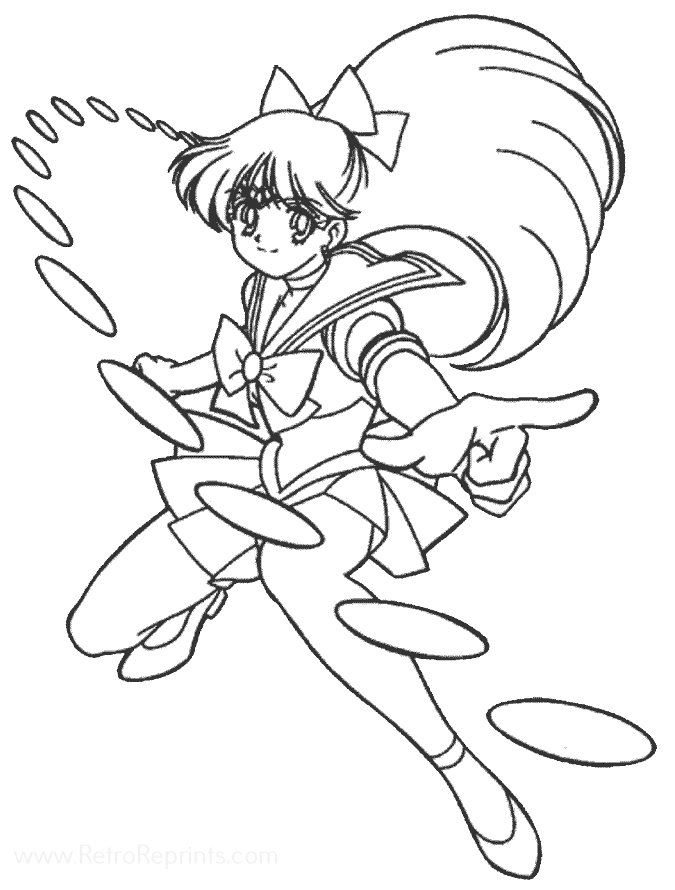 free sailor venus coloring pages