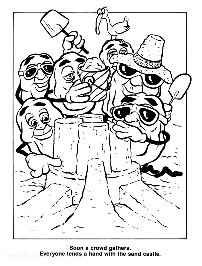 coloring pages raisins