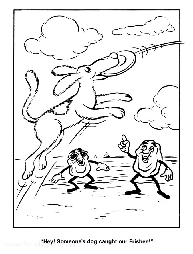 coloring pages raisins