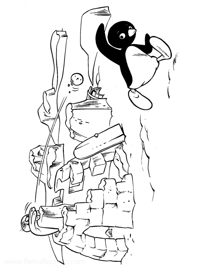 pingu coloring pages