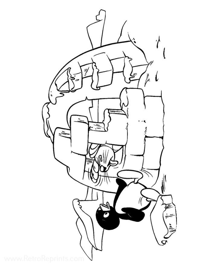 pingu coloring pages