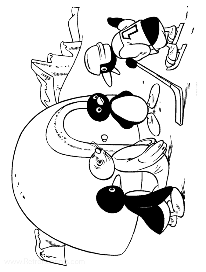 pingu coloring pages