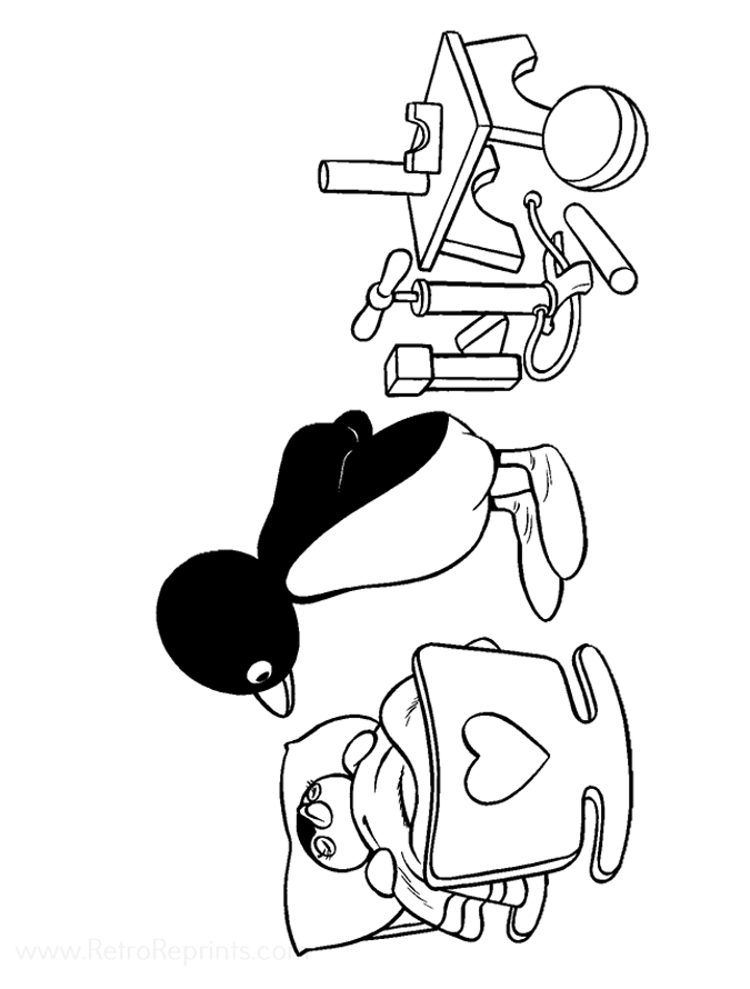 pingu coloring pages