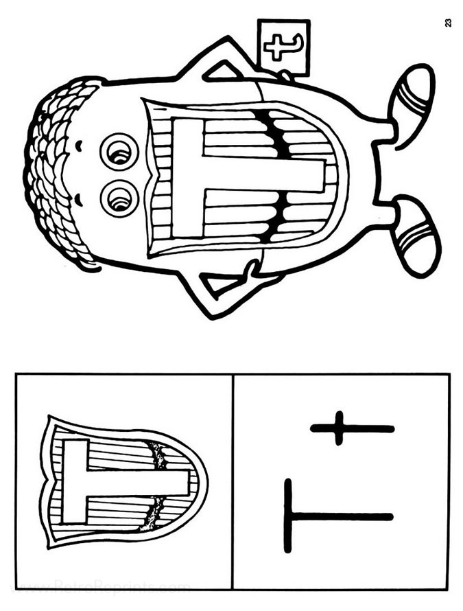 the letter people coloring pages