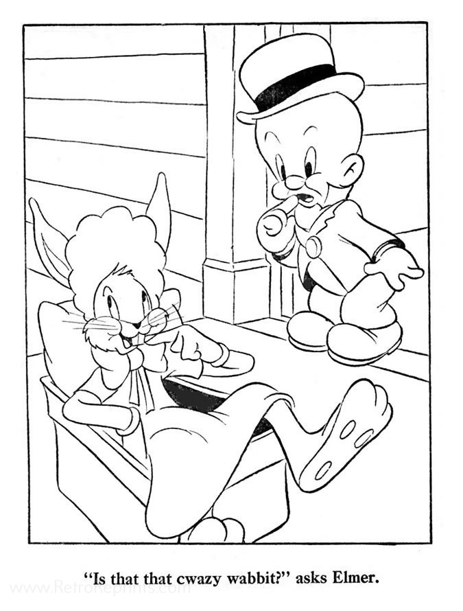 bus bunny coloring pages