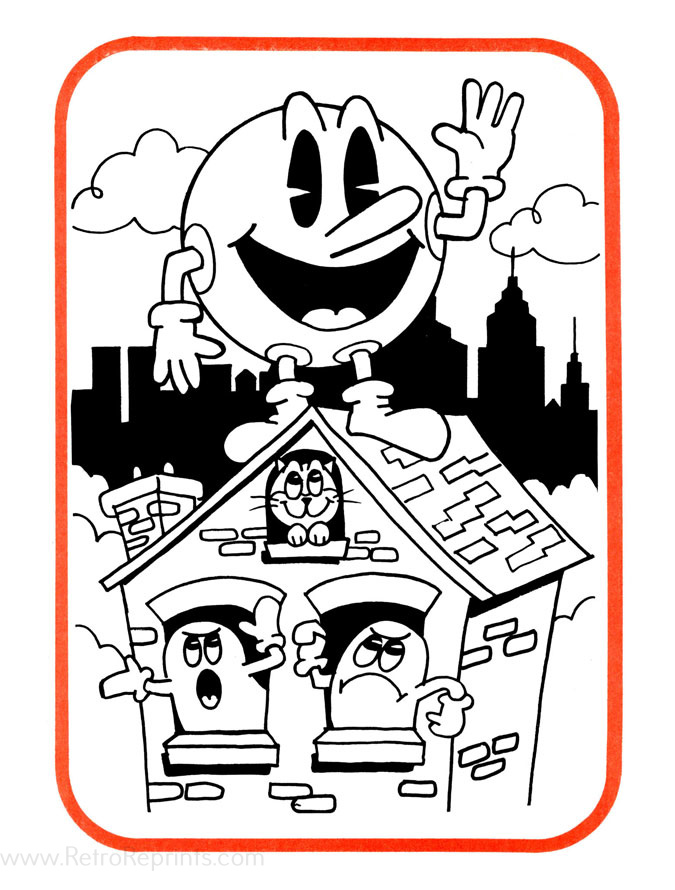 pac man coloring pages