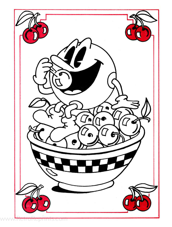 pacman coloring pages