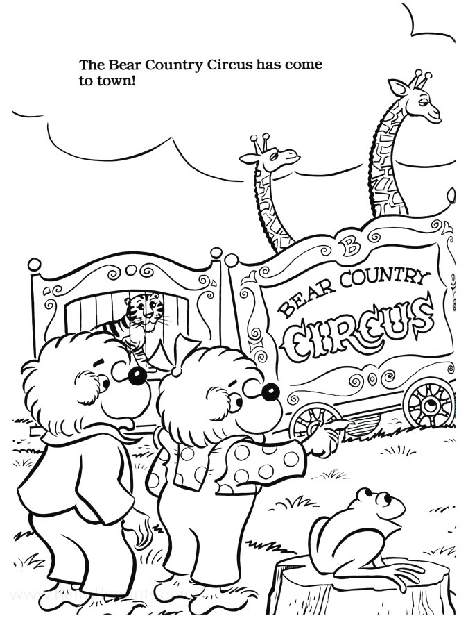 bernstein bear coloring pages