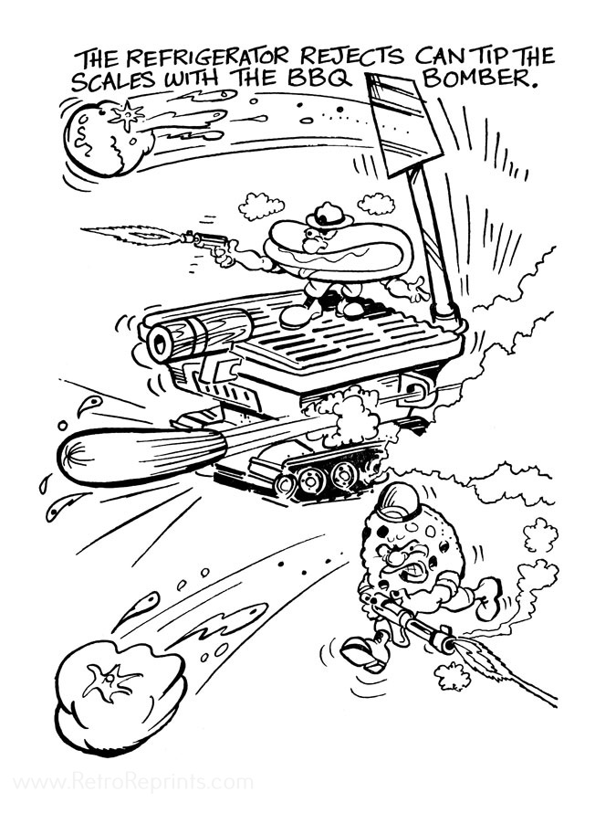 coloring pages refrigerator