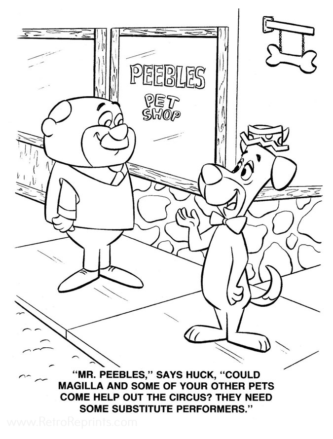 huckleberry coloring pages
