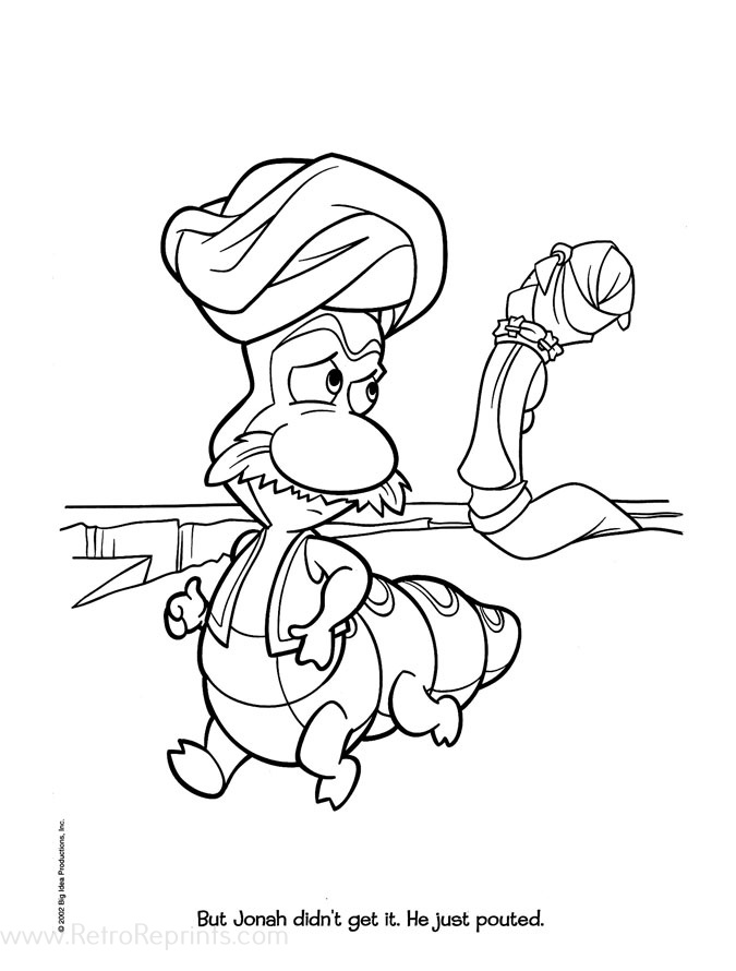 free vegie tales coloring pages