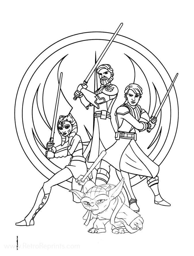 star wars coloring pages clone