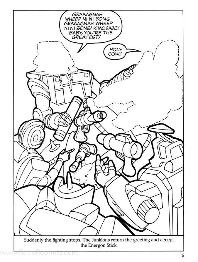 transformers pages for coloring