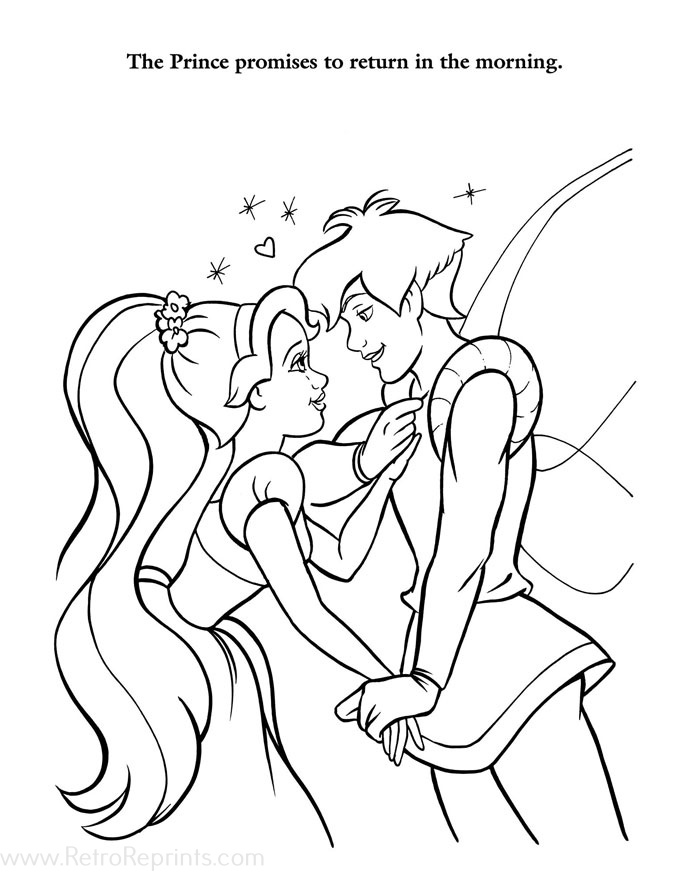 disney thumbelina coloring pages