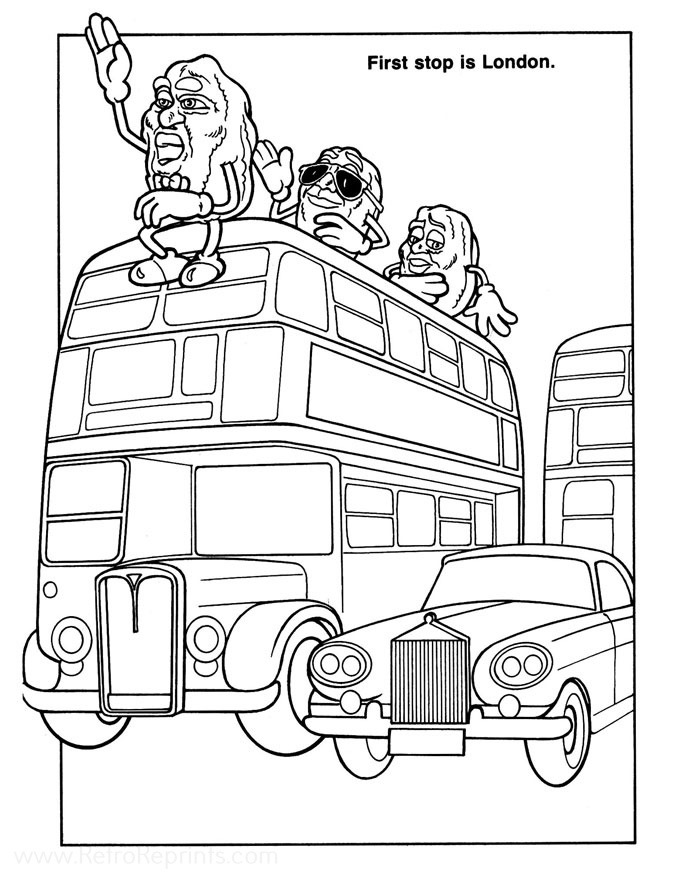 coloring pages raisins
