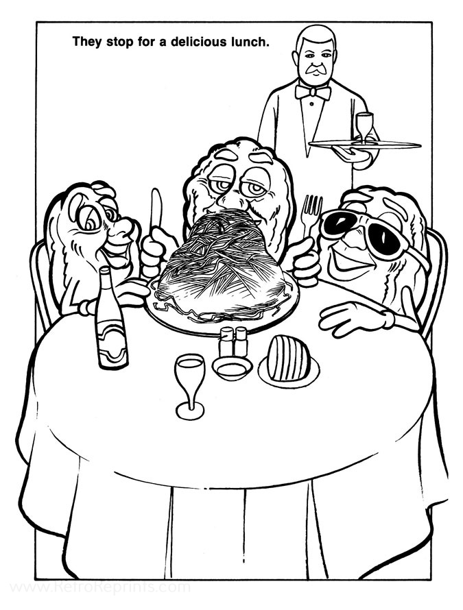 coloring pages raisins