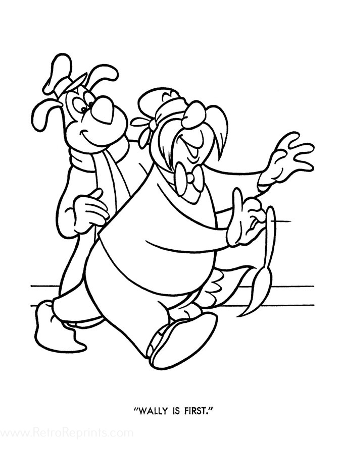 wally walrus coloring pages