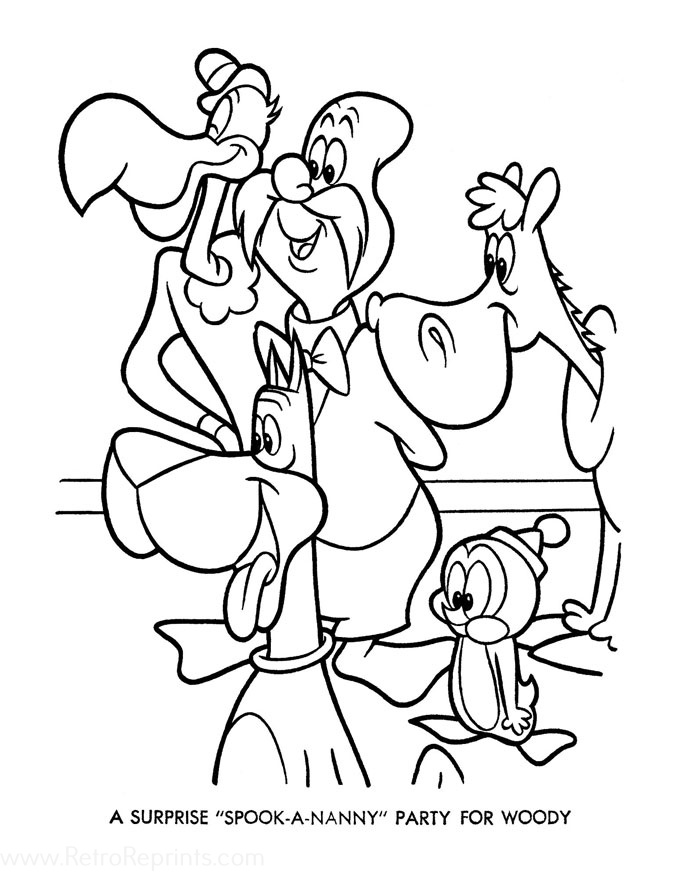 coloring pages woody