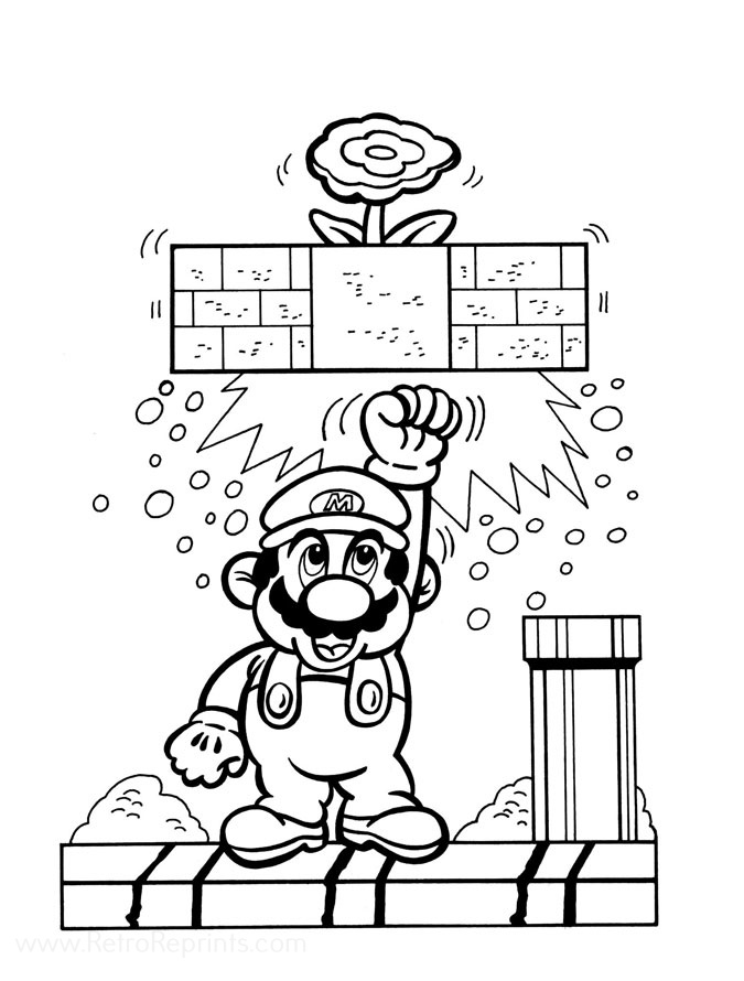 super mario 64 coloring pages