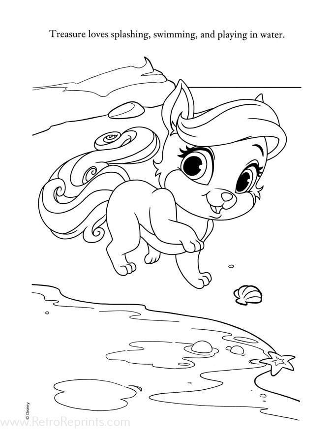 palace pets coloring pages